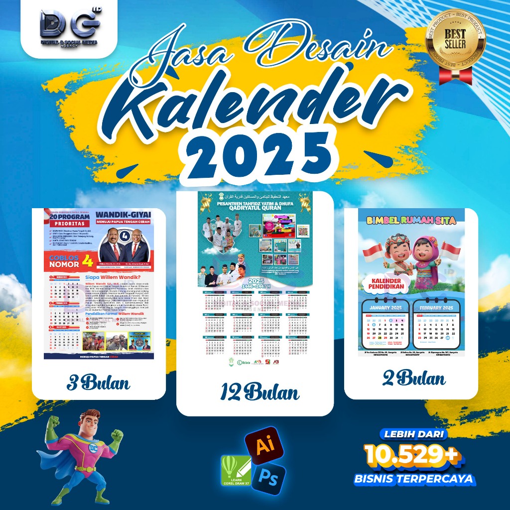 Jual Jasa Desain Kalender Premium Eksklusif DC Id - Kreatif, Elegan ...