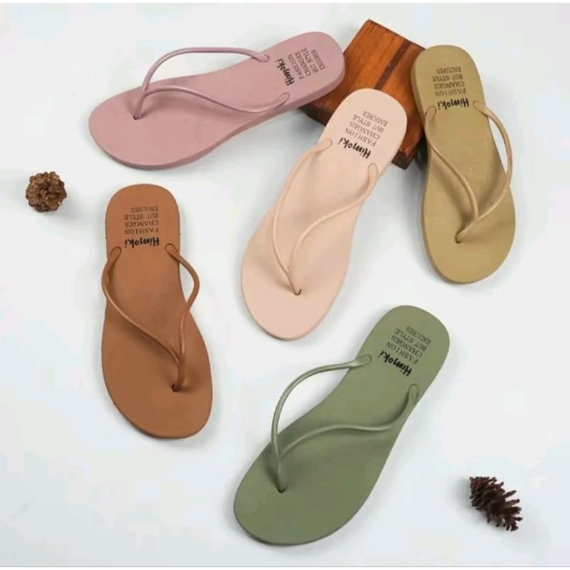 Jual Sandal Japit Wanita Simpel Bahan Karet Lentur | Shopee Indonesia
