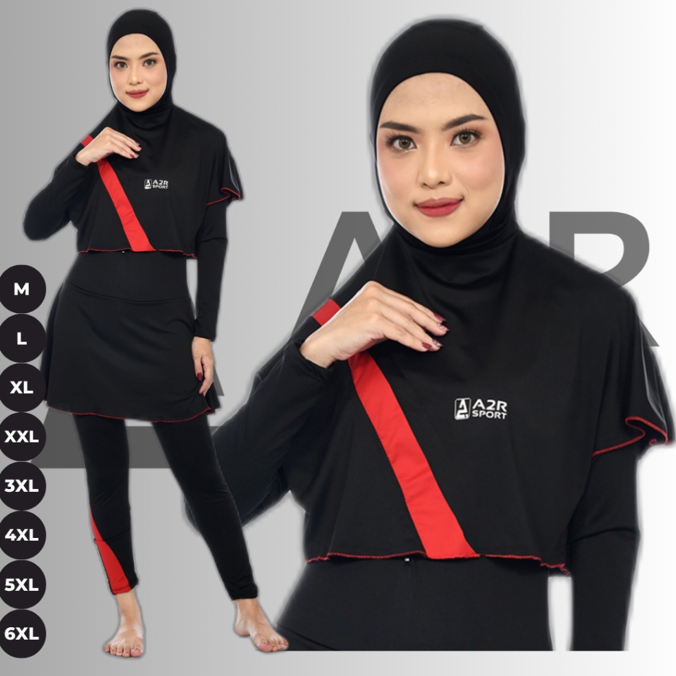 Jual Tren Kekinian Baju Renang Muslimah Dewasa hijab set balero ...