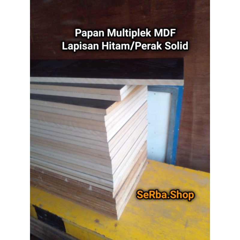 Jual Papan Multiplek MDF Lapisan Hitam/Perak Solid | Shopee Indonesia