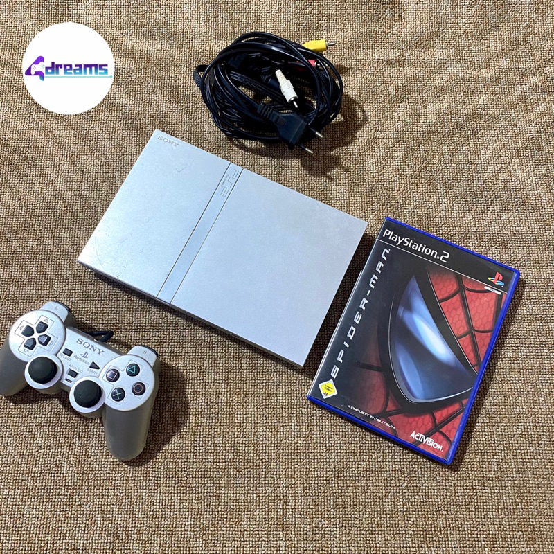 Jual Playstation 2 Slim / Ps 2 Slim Silver Satin Original | Shopee ...