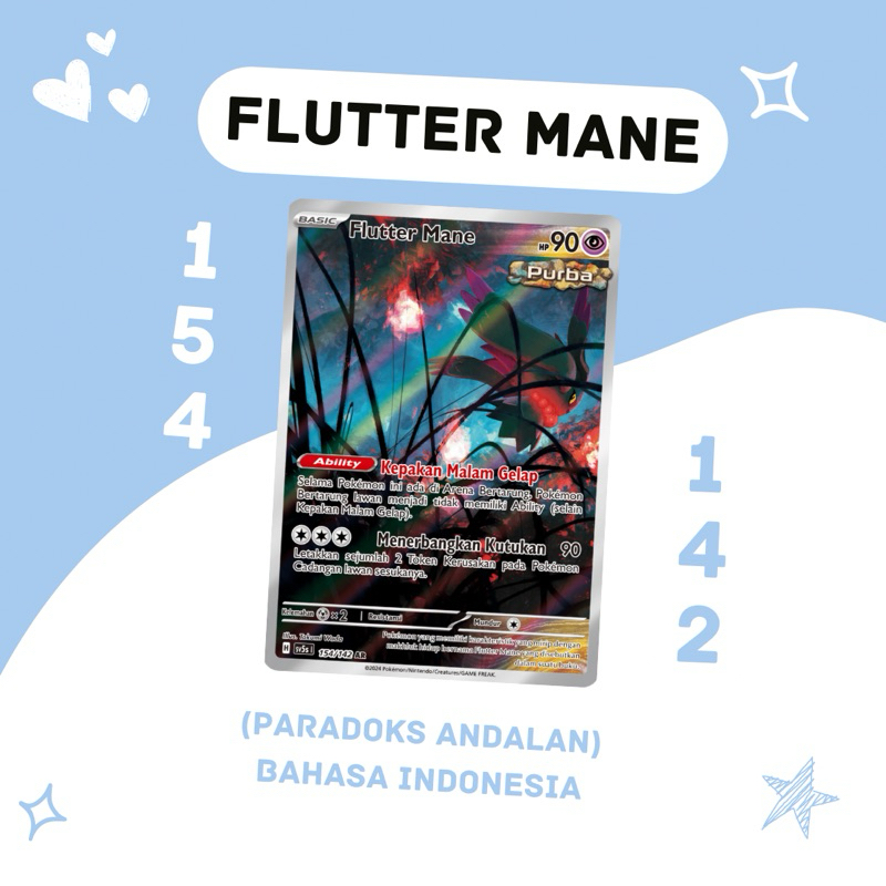Jual Flutter Mane AR SV5S 154/142 Pokemon TCG Indonesia | Shopee Indonesia