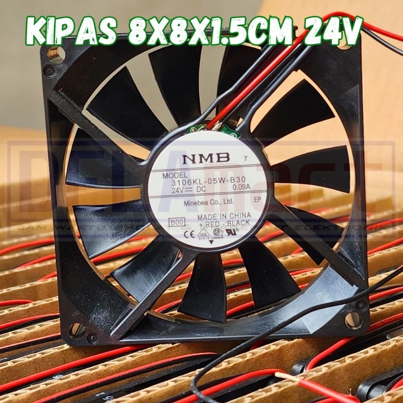 Jual kipas Fan Dc 24V 8cm - Kipas Dc 24V 8cm Original NMB BARANG BARU ...