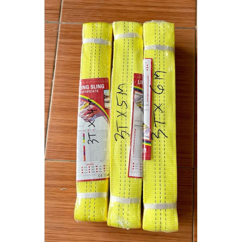 Jual webbing Sling 3 Ton x 6 meter tali angkat webing Sling 3T x 6M ...