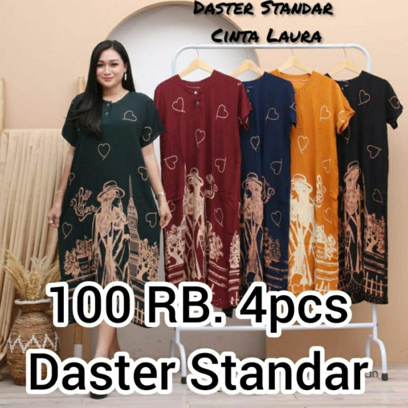 Jual 100rb Dapat 4pcs Daster Standar Aneka Motif Kekinian Terbaru ...