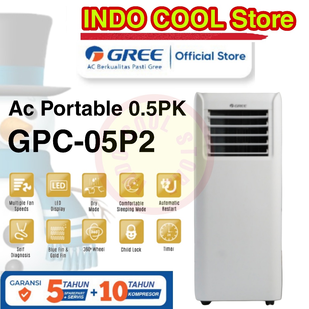 Jual Ac Gree Portable 1/2PK GWC-05P2 | Shopee Indonesia