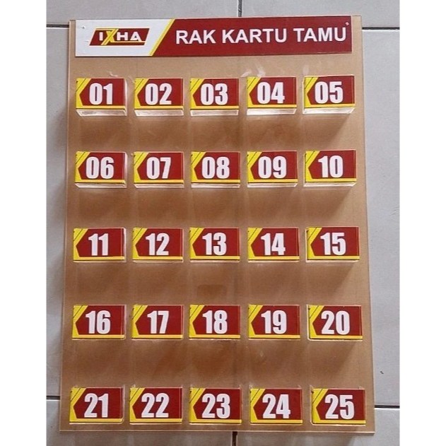 Jual Rak Tempat Kartu Tamu Visitor Perumahanan dan Perusahaan | Shopee ...