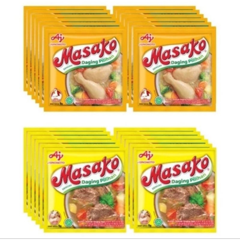 Jual Masako sapi dan ayam 1 renceng isi 12 sachet | Shopee Indonesia
