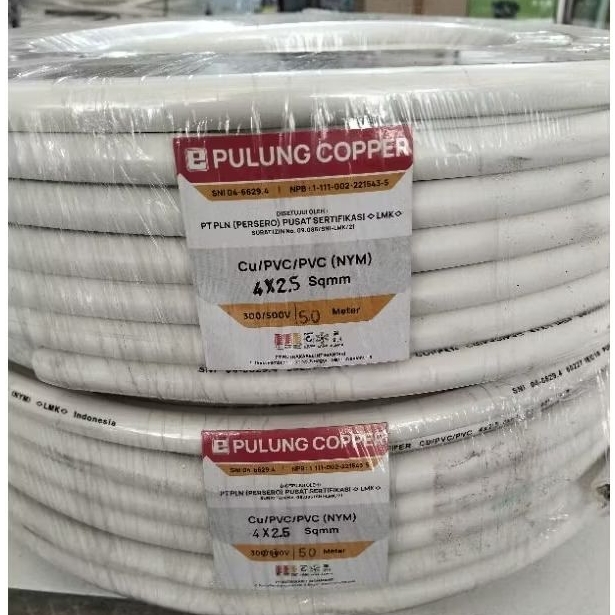 Jual Kabel Listrik NYM 4x2,5mm 4 x 2.5 mm PULUNG COPPER/Kabel Kawat ...