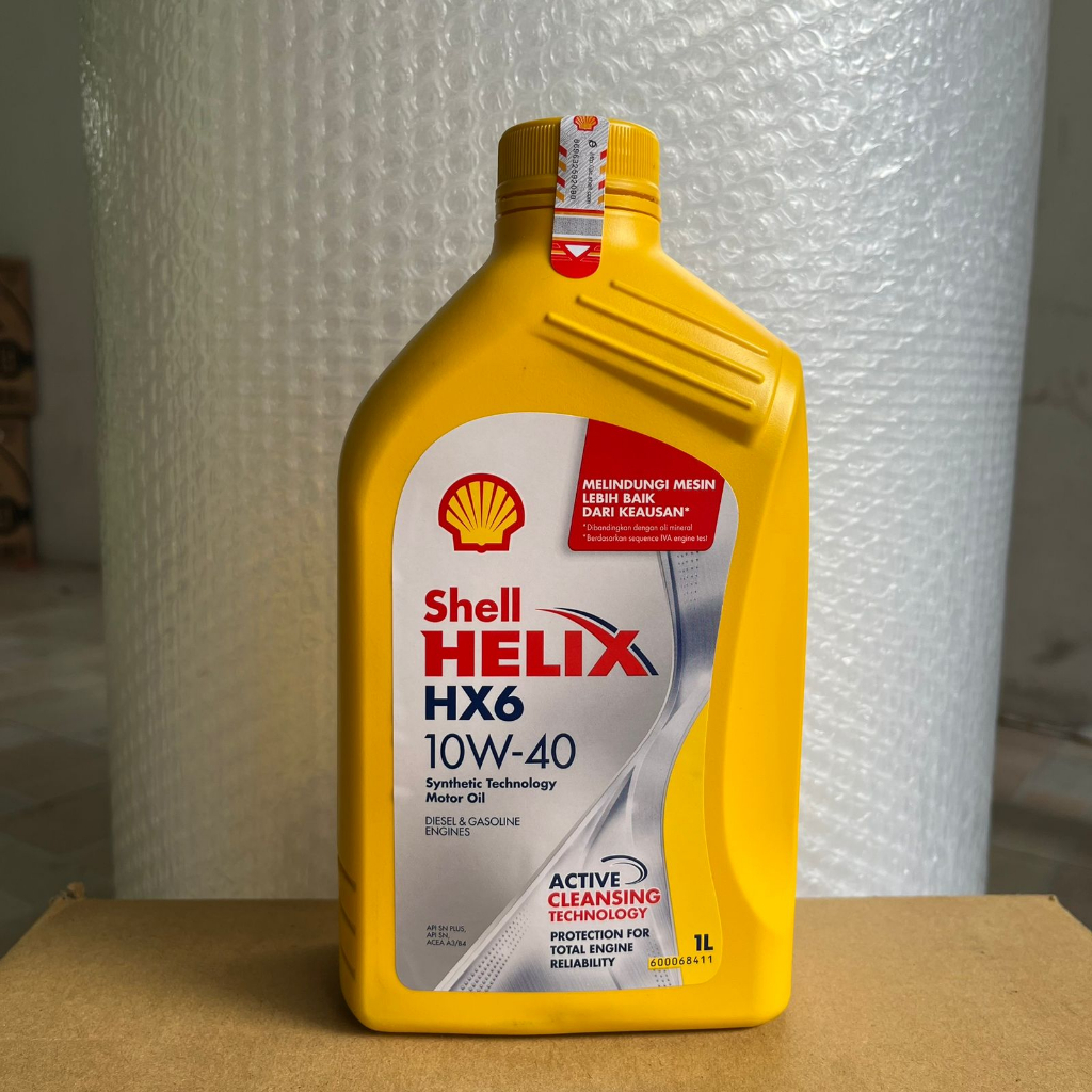 Jual oli mobil SHELL HELIX HX6 SAE 10W40 1liter | Shopee Indonesia