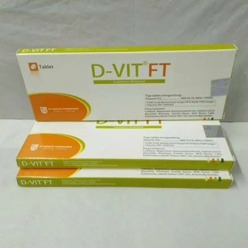 Jual Dvit Tablet 400 IU - vitamin d 400 IU | Shopee Indonesia