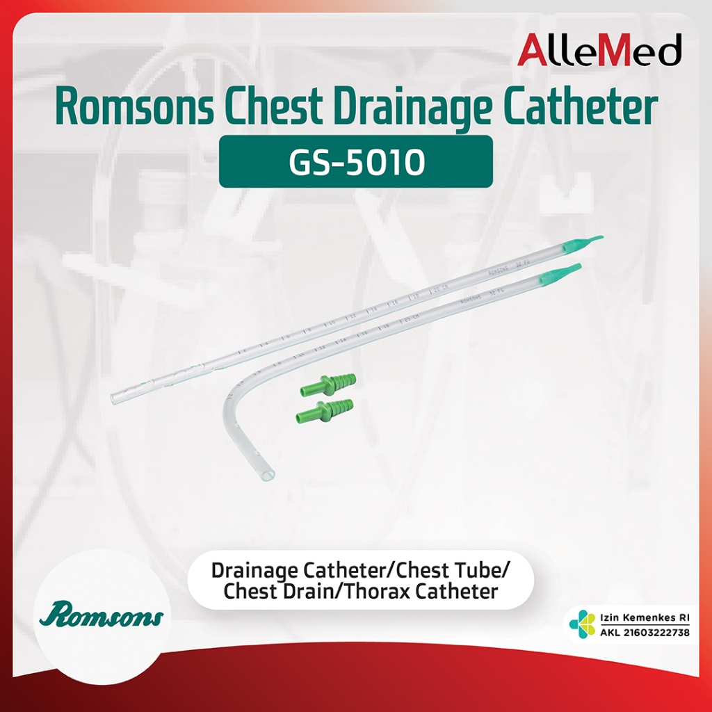 Jual Romsons Chest Drainage Catheter - Kateter Drainage Dada | Shopee ...