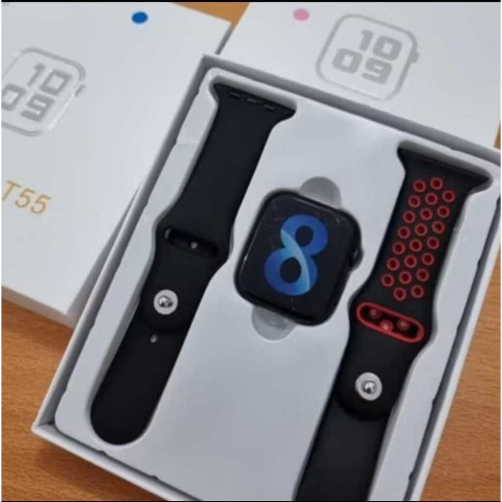 Jual Jam tangan SMARTWATCH T500 & T55 Double strap bisa telfon dan ...