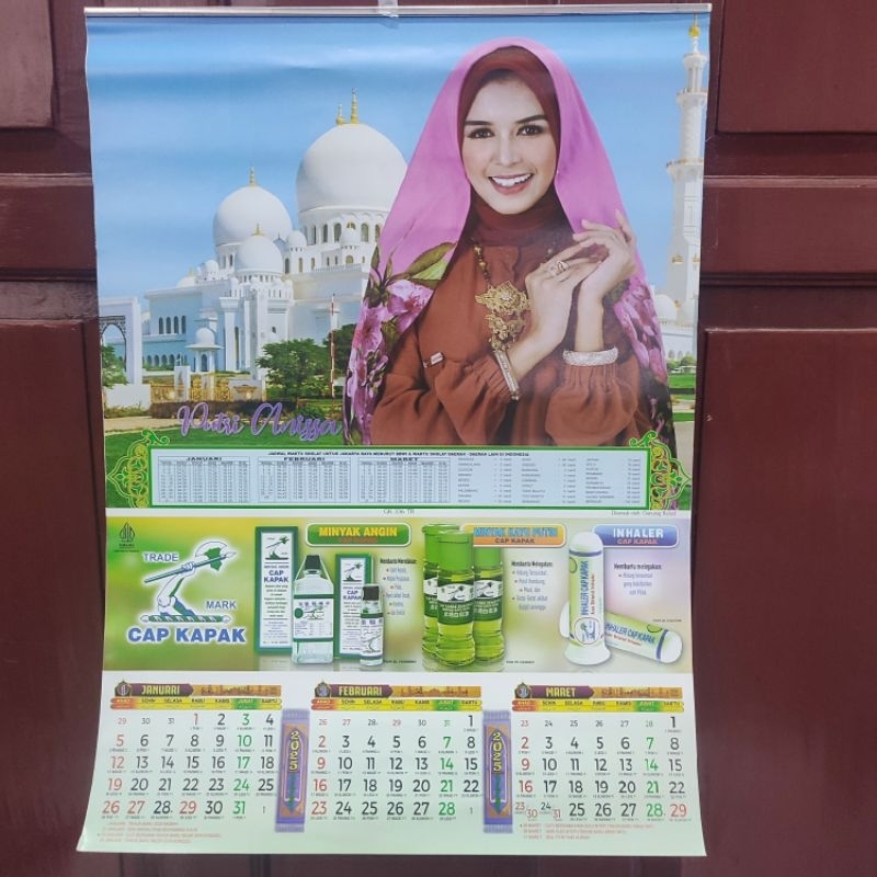 Jual Kalender / Tanggalan Tahun 2025 3 Bulanan Iklan | Shopee Indonesia