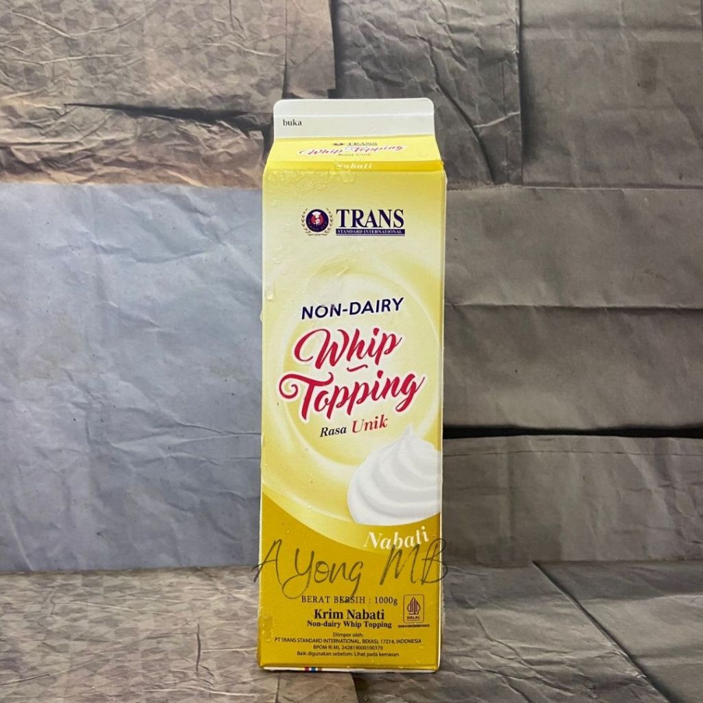 Jual TRANS WHIP CREAM TOPPING GOLD NABATI 1 LITER | Shopee Indonesia