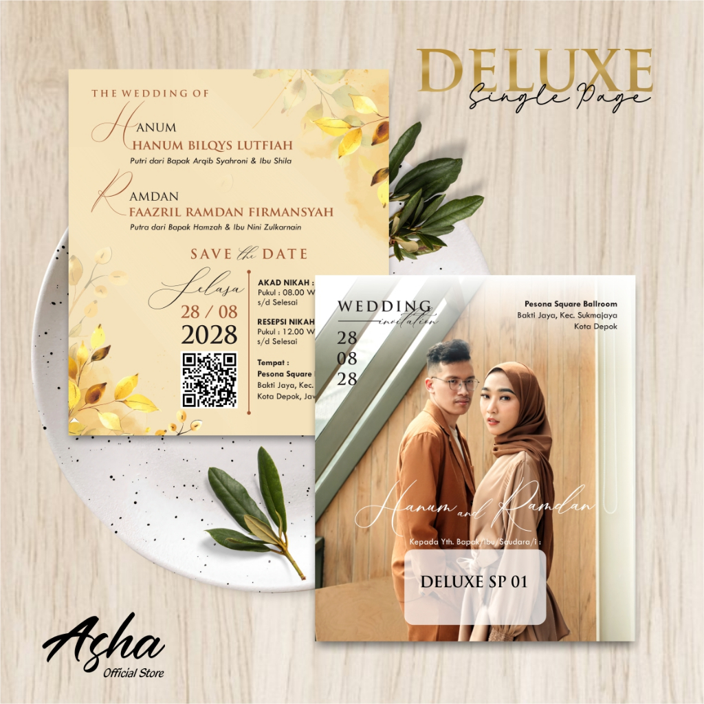 Jual UNDANGAN PERNIKAHAN PREMIUM - UNDANGAN NIKAH FOTO MURAH - WEDDING ...
