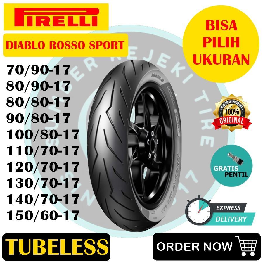 Jual Ban Motor PIRELLI DIABLO ROSSO SPORT Ukuran 70/90 80/90 80/80 90/ ...