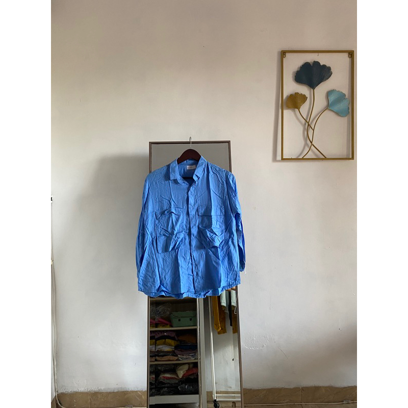 Jual Pocket blue shirt | Shopee Indonesia