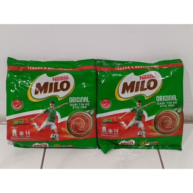 Jual MILO Original Stikpek Actic-Go (30g x 14 sachet) MILO KOSONG Malay ...