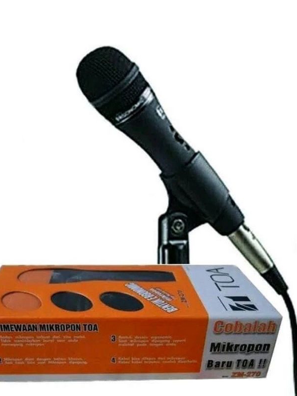 Jual TOA MIC DYNAMIC MICROPHONE KABEL MIC TOA ZM-260 ZM-270 ZM-320 ...