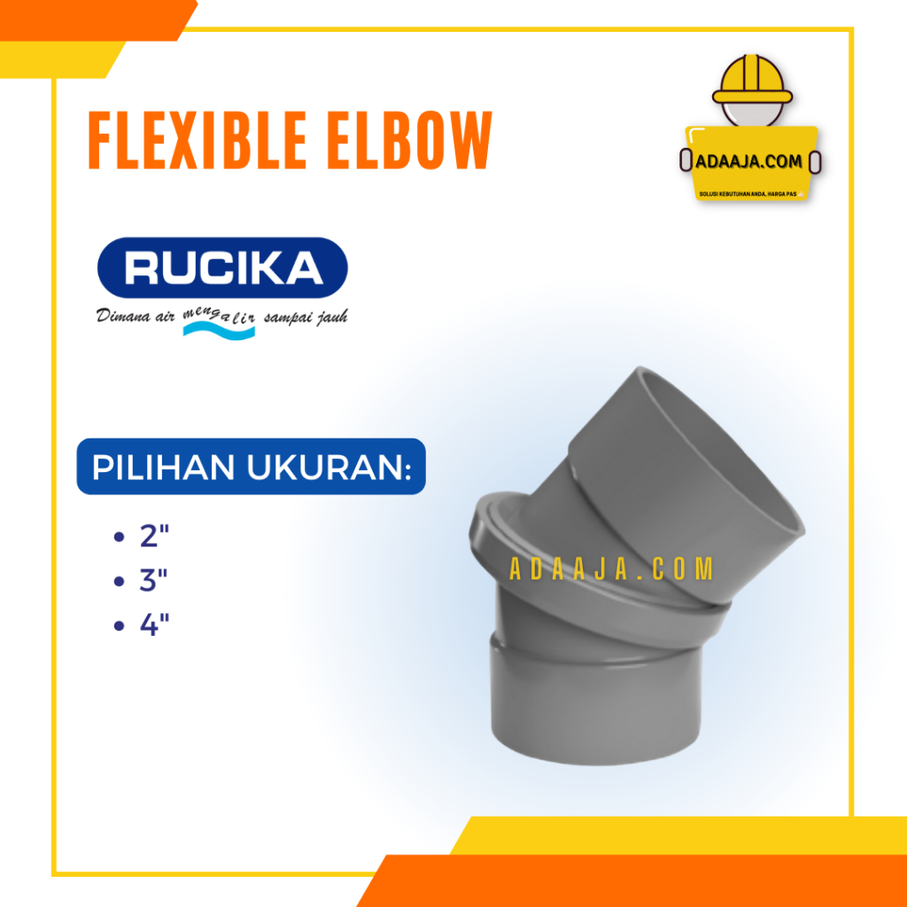 Jual Sambungan Pipa Flexible Elbow Knie Knee Fleksibel 2" 3" 4" Special ...
