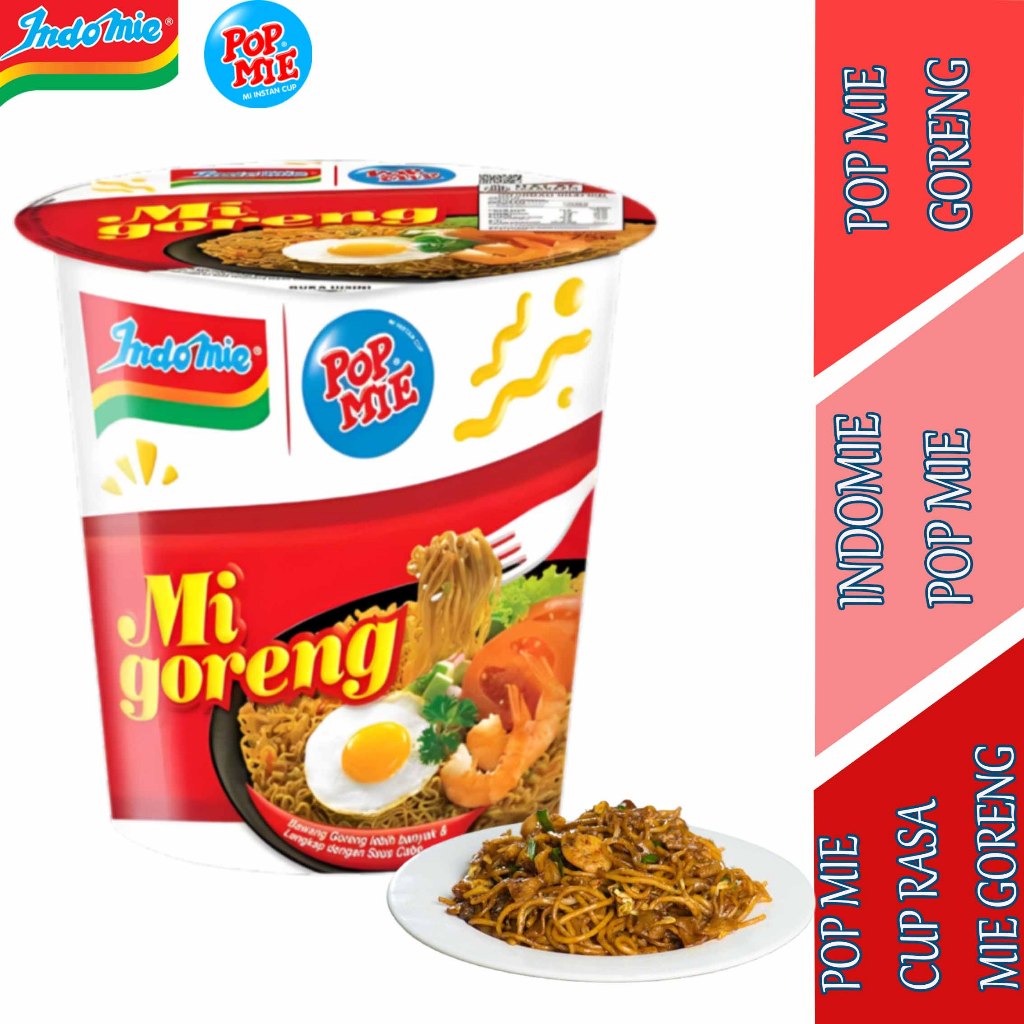 Jual Pop Mie Rasa Mie Goreng - Indomie - Pop Mie Instan Cup - 80gr ...