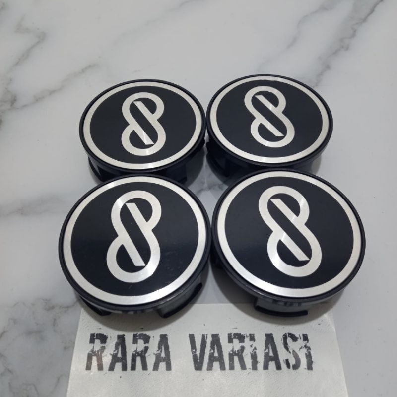 Jual dop roda tutup velg racing LOGO ENKEI hitam blok honda jazz,brio ...