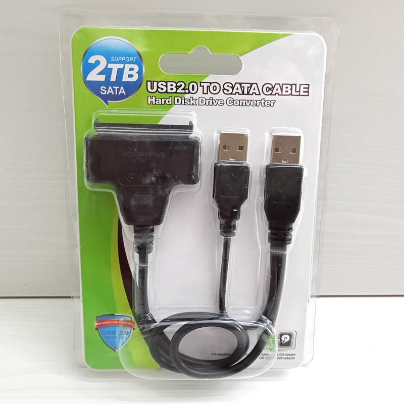 Jual KABEL SATA to USB 2.0 HDD SSD CONVERTER ADAPTER Cable | Shopee ...