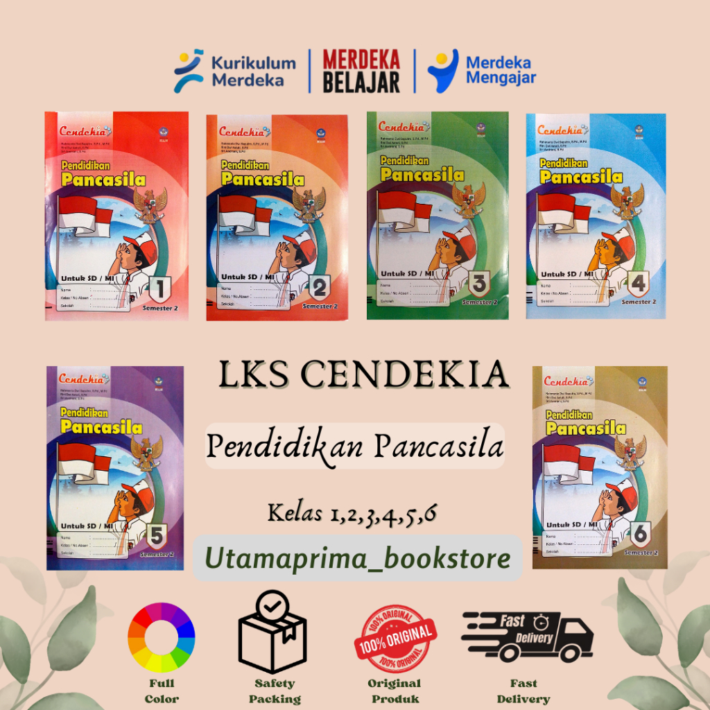Jual LKS PENDIDIKAN PANCASILA KELAS 1,2,3,4,5,6 CENDEKIA SEMESTER 2 EDISI REVISI | Shopee Indonesia