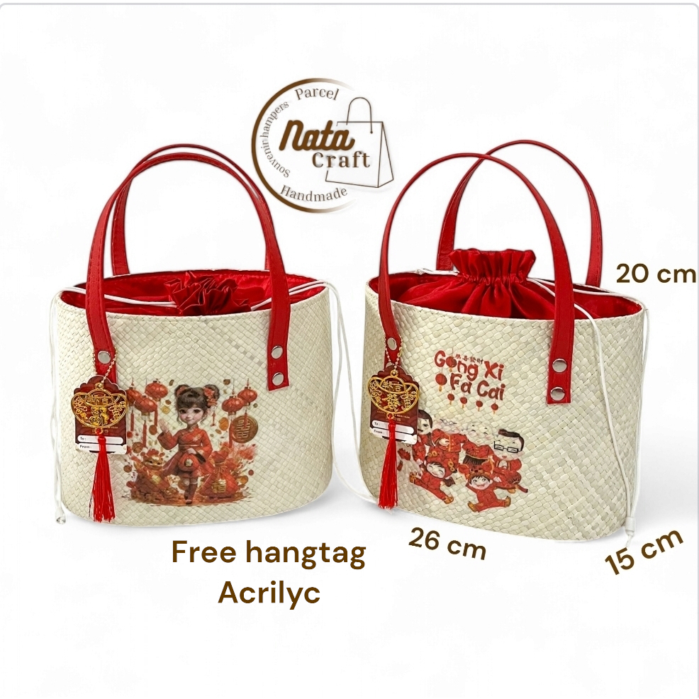 Jual Natacraft-Tas Anyaman Imlek Decoupage Tas Hampers Imlek Tas ...