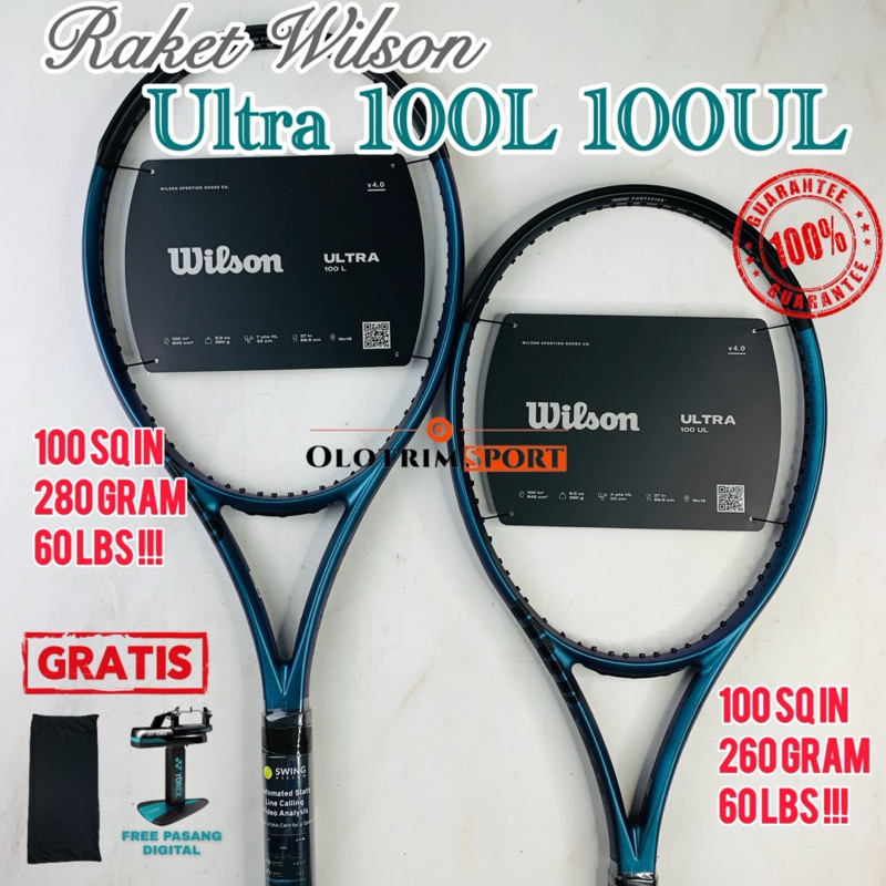 Jual Raket Tenis WILSON ULTRA 100L 100UL 100 L 100 UL Tennis Original ...