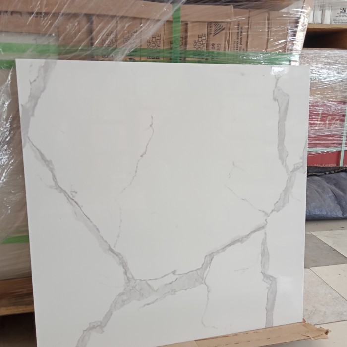 Jual GRANIT LANTAI PUTIH CORAK GLOSY UKURAN 60X60 | ARNA DAIVA WHITE ...