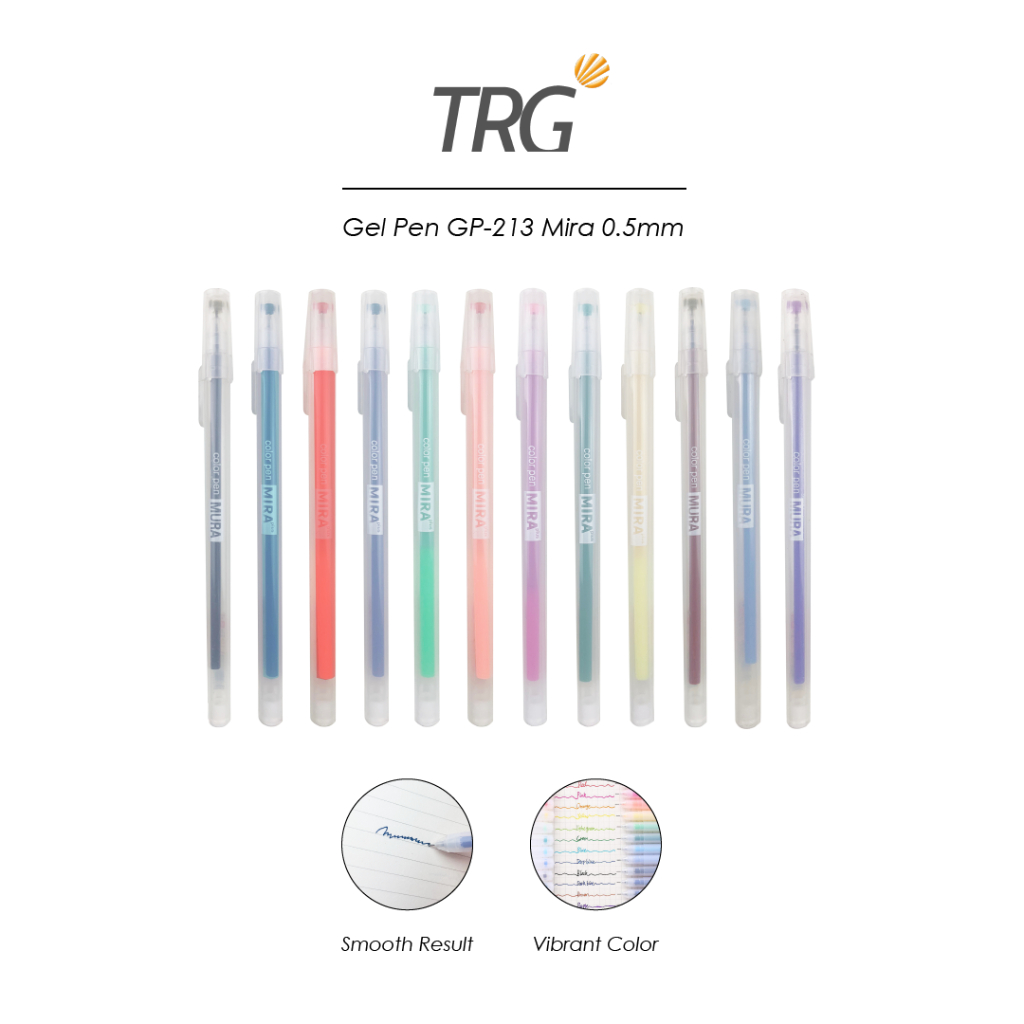 Jual TRG Mira Color Gel Pen GP-213 0.5mm - Pulpen Bolpen Pena Warna ...