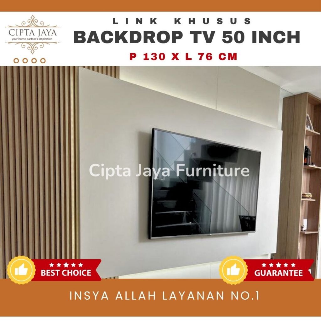 Jual Cipta Jaya - Backdrop tv buffet bufet rak Tempat Tatakan Tv ...