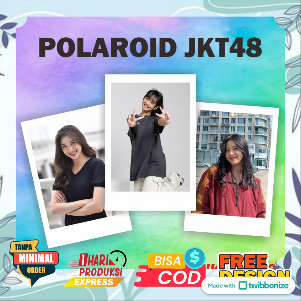 Jual CETAK FOTO POLAROID UKURAN 2R jkt48 ISI 25 FOTO TANPA PO/ custom ...
