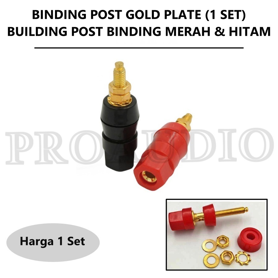 Jual BINDING POST GOLD PLATE (1 SET) BIDING POST BINDING (SEPASANG ...