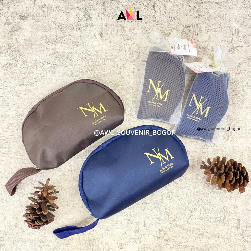 Jual SOUVENIR POUCH DOMPET BAHAN MICRO PREMIUM DENGAN SABLON CUSTOM ...