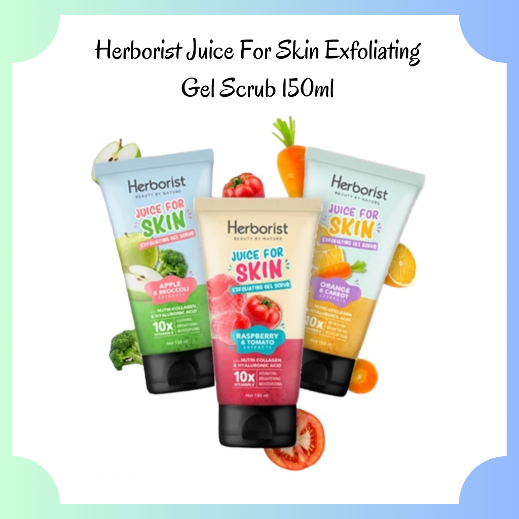 Jual Herborist Juice For Skin Exfoliating Gel Scrub 150ml | Shopee Indonesia