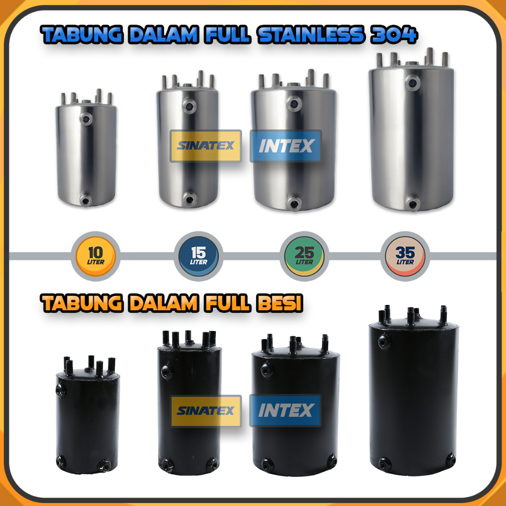 Jual Tabung Dalam Boiler Stainless & Besi Setrika Uap Laundry 15 Liter Sinatex Intex Nagamoto ...