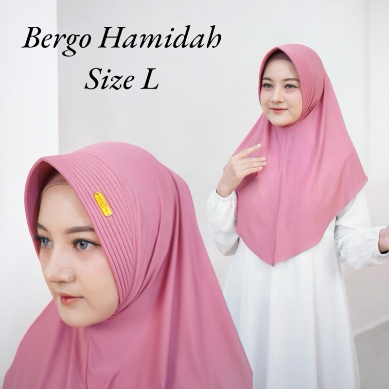 Jual ZIYATTA - HIJAB INSTAN BERGO HAMIDAH SIZE L LABEL AKRILIK//JILBAB VIRAL | Shopee Indonesia