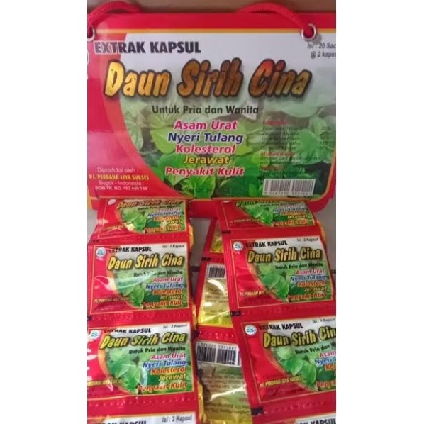 Jual KAPSUL DAUN SIRIH CHINA ORIGINAL 1 HANGER (OBAT ASAM URAT, NYERI ...