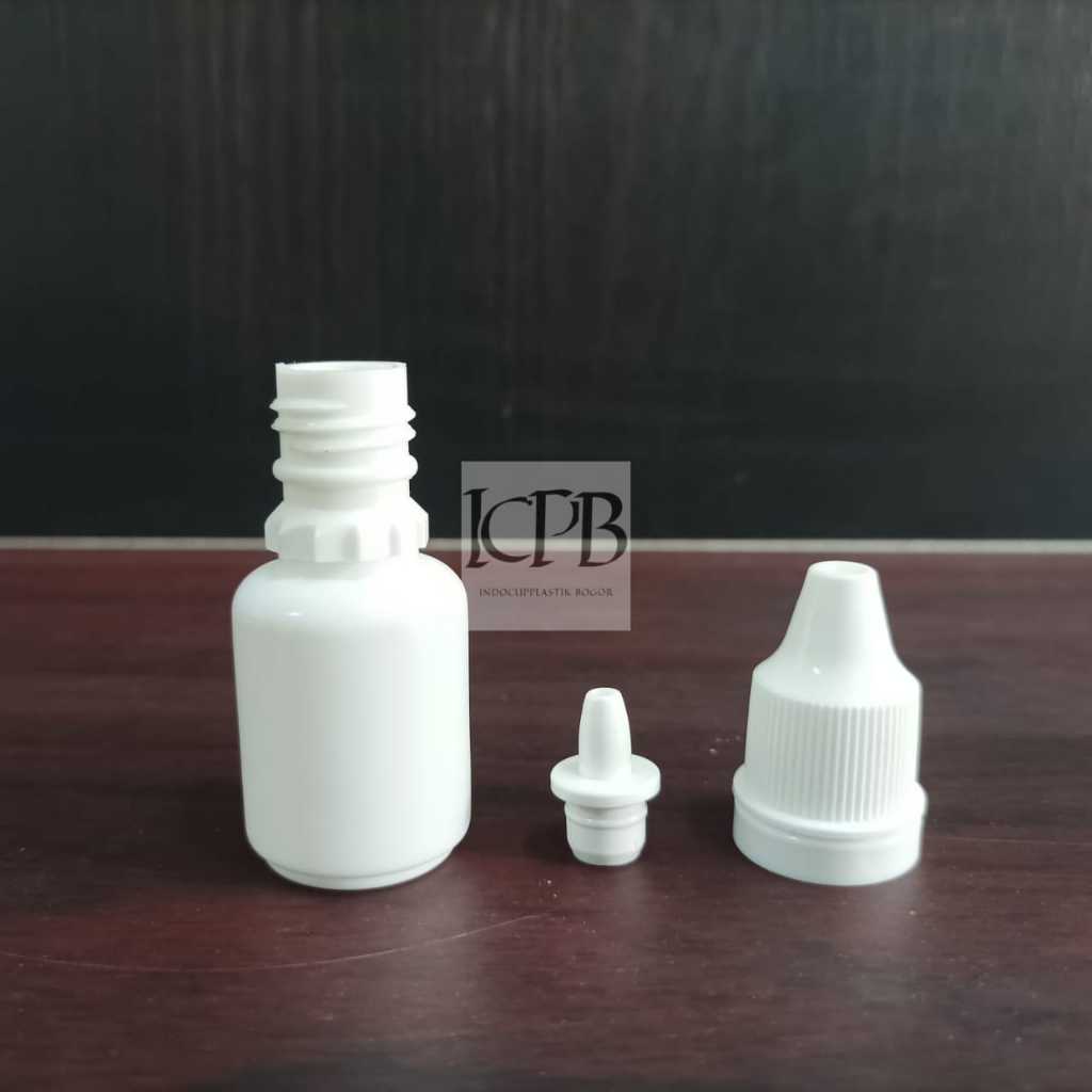 Jual Botol Tetes 10 ml Putih / Botol Plastik Tetes 10 ml White Tutup ...