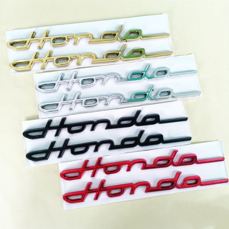 Jual 2pcs SEPASANG Emblem logo HONDA retro classic classy latin timbul ...