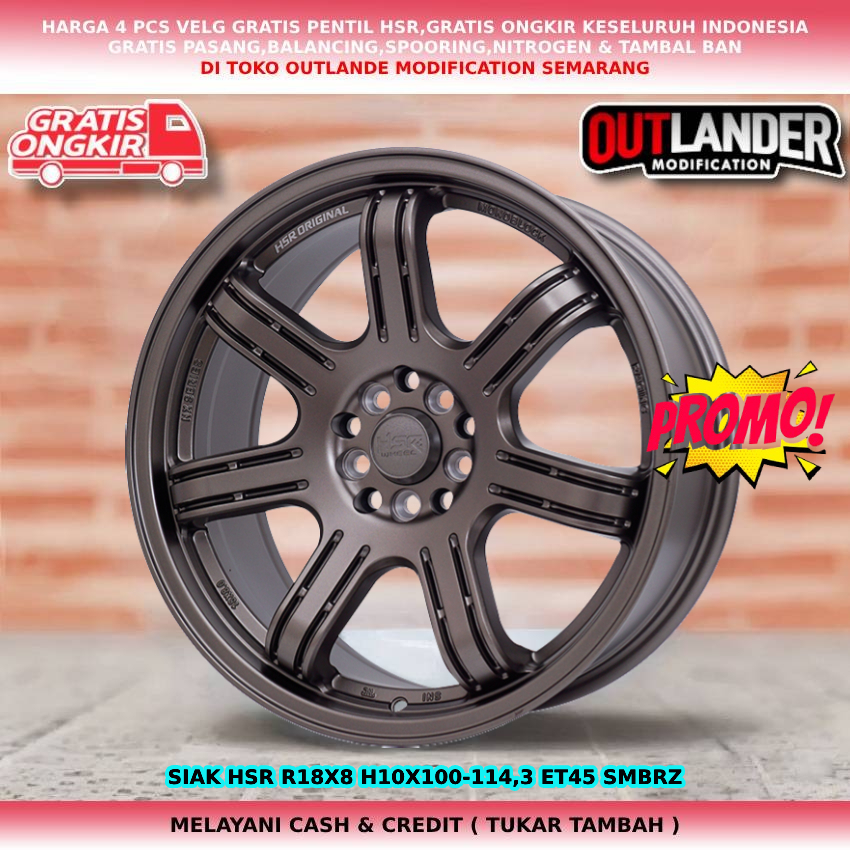 Jual Velg mobil ring 18 new yaris cross veloz altis ft86 xforce zenix civic camry hsr siak r18 ...