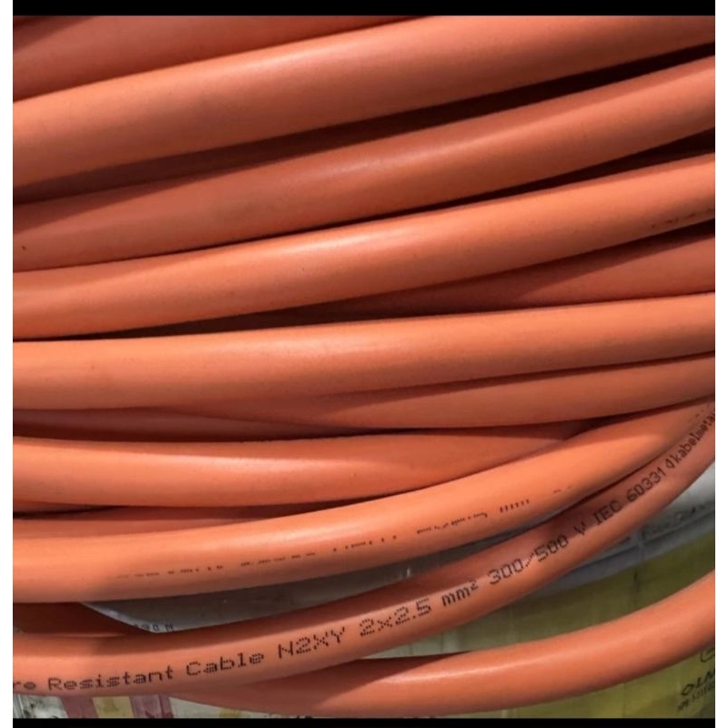 Jual KABEL LISTRIK FIRE RESISTANT CABLE N2XY 2X2,5 KABEL METAL FRC KABEL TAHAN PANAS 100METER ...