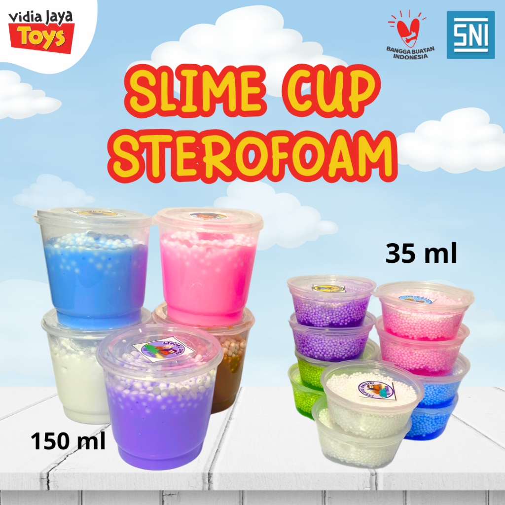 Jual Mainan Slime Cup Styrofoam - Slime Lembut dan Lucu | Shopee Indonesia