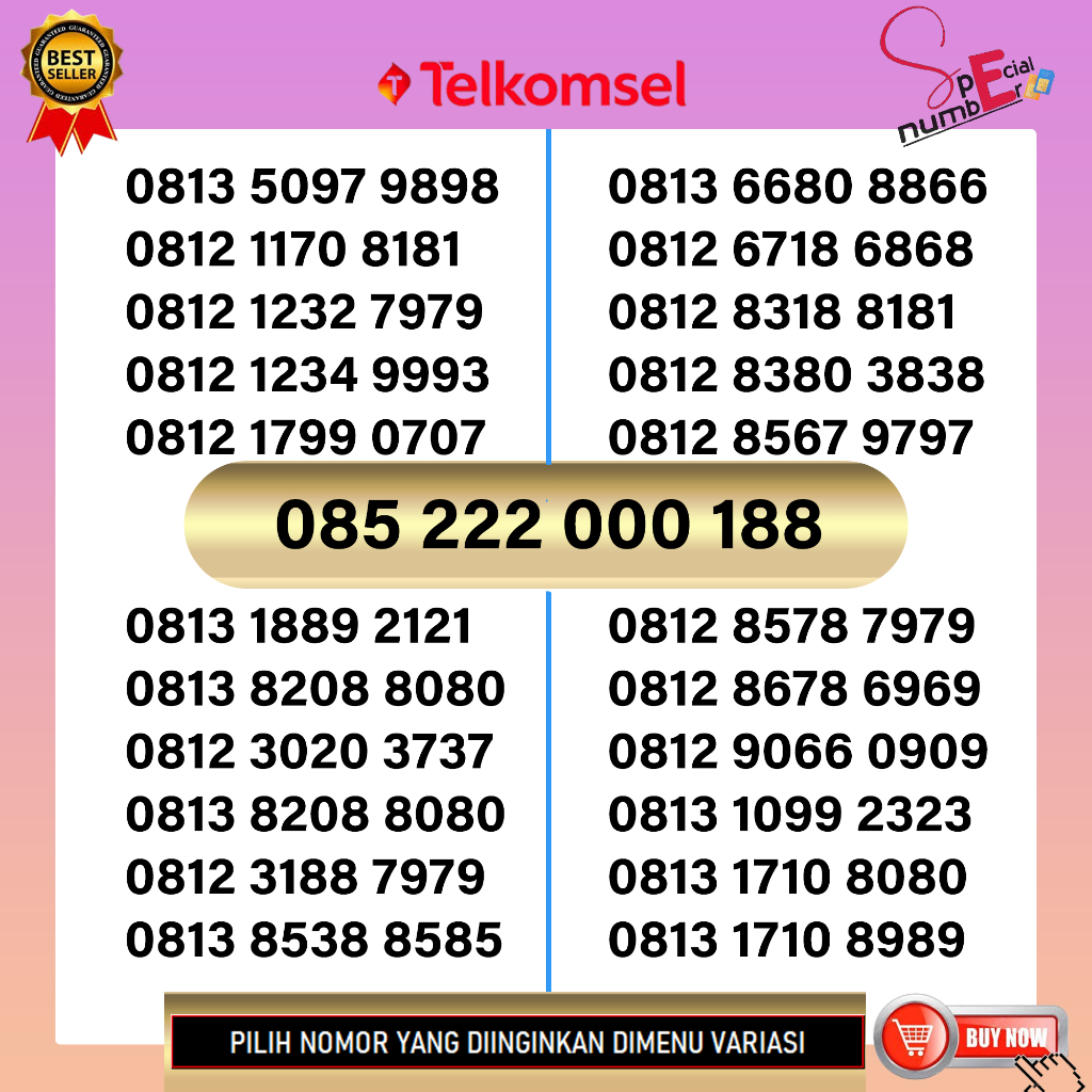 Jual Kartu Perdana Nomor Cantik Tsel | Support 2G 3G 4G 5G | Shopee ...