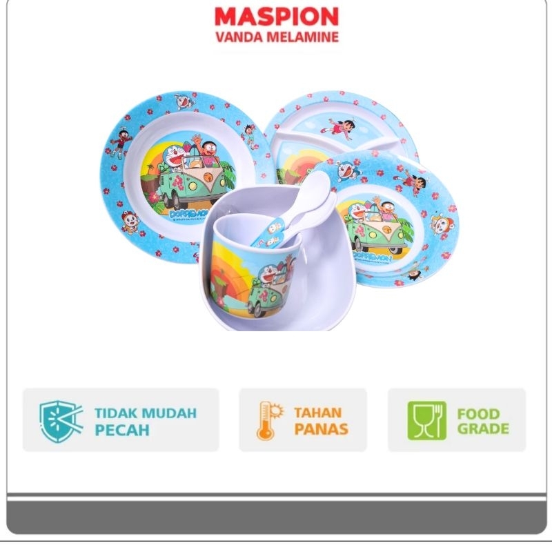 Jual PERLENGKAPAN MAKAN ANAK MELAMIN PIRING GELAS MANGKOK KARAKTER ...