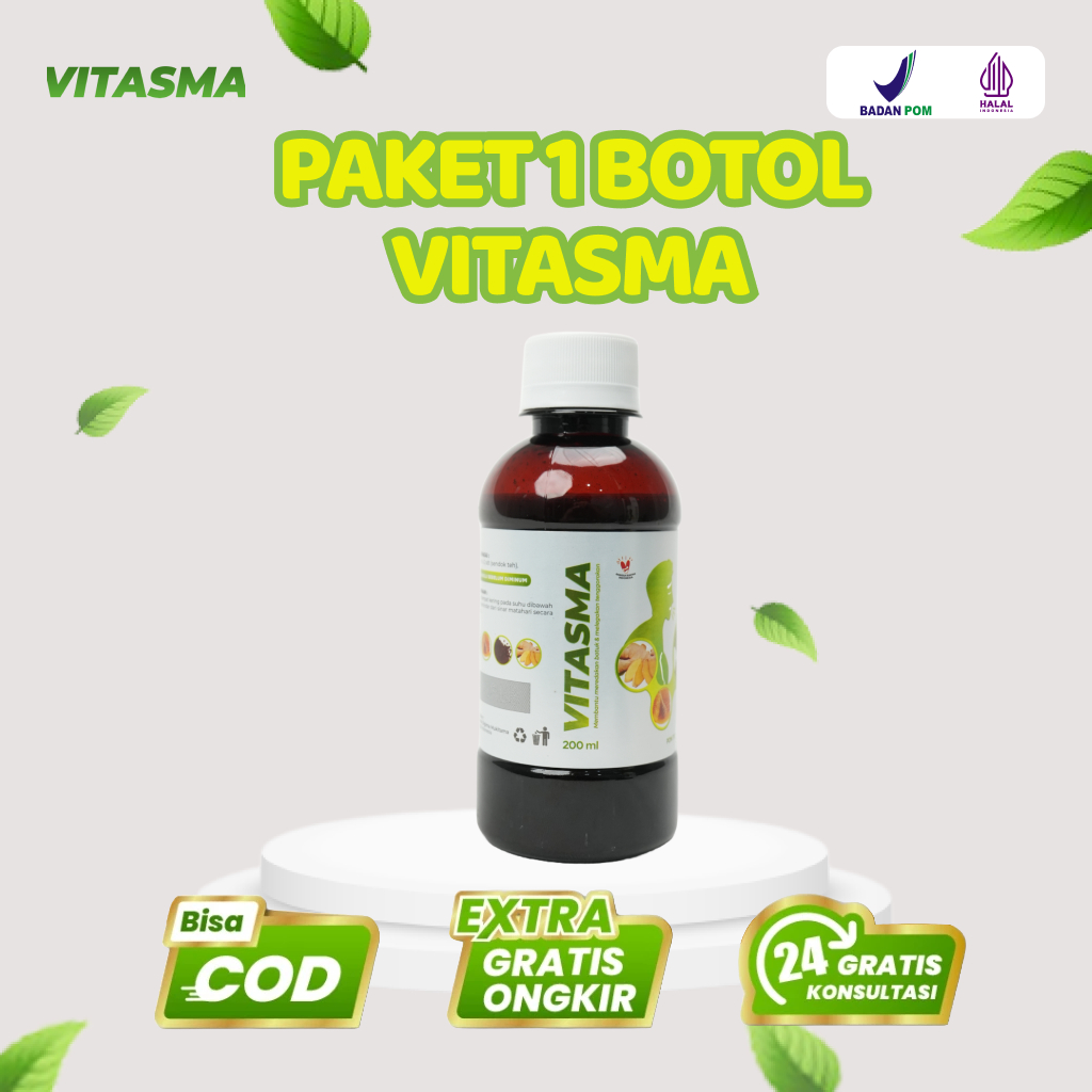 Jual Vitasma Paket 1 Botol 200 ml - Atasi Masalah Pernafasan Batuk Asma ...