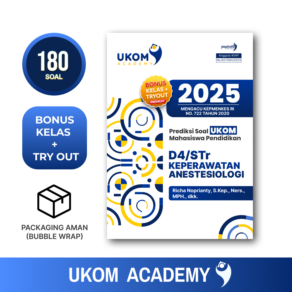 Jual UKOM Academy Buku Prediksi Soal UKOM Mahasiswa Pendidikan D4/STr ...